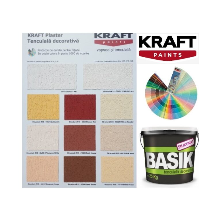 Kraft Tencuiala Basik Silikonat Alb K15 25kg – Miral COM – Materiale pentru constructii si ...